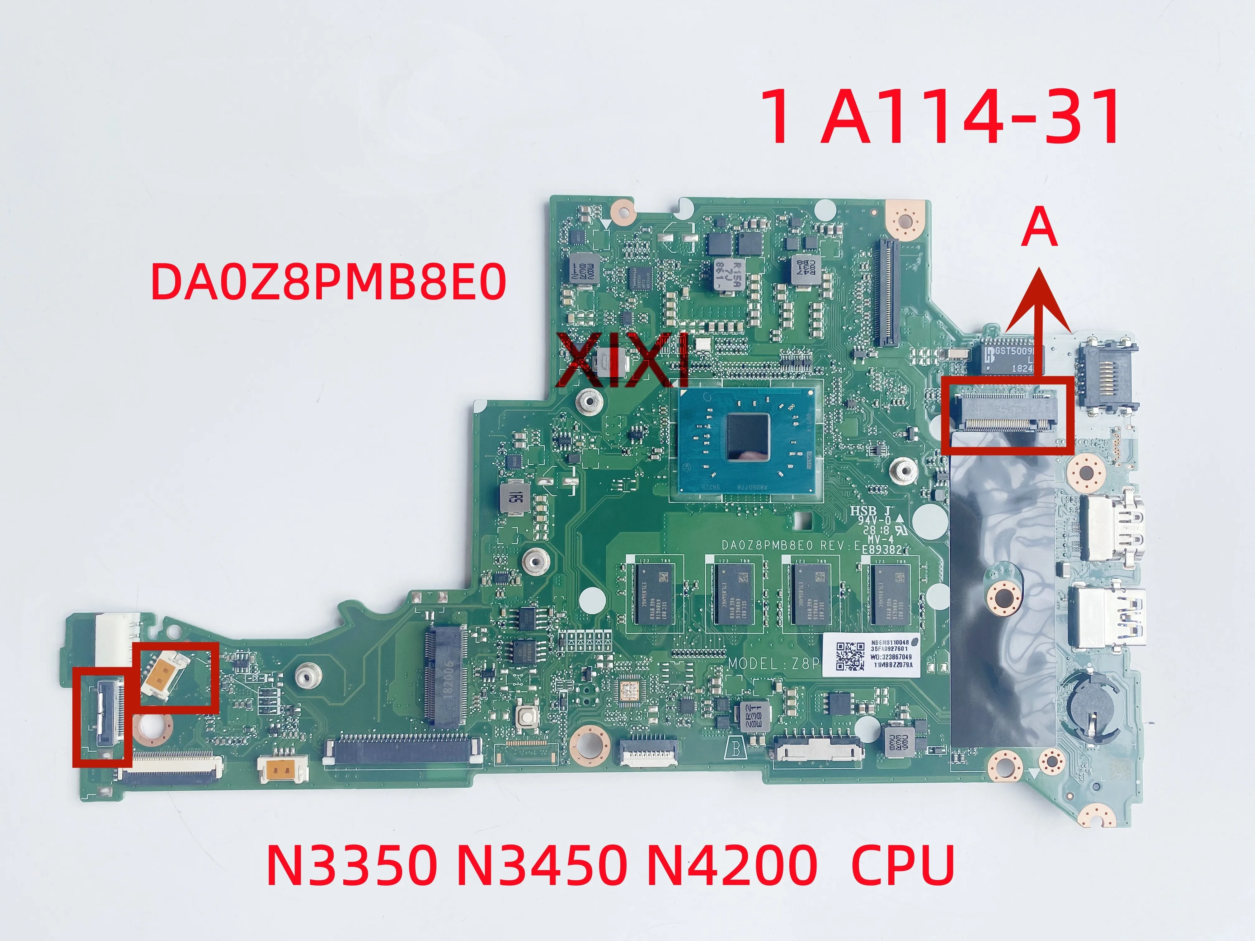DA0Z8PMB8E0-For-Acer-Aspire-1-A114-31-Laptop-Motherboard-with-N3350 ...