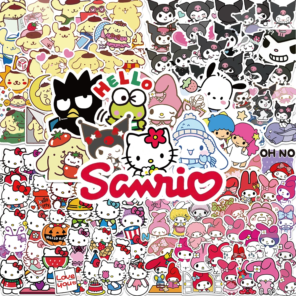 Sanrio-Mixed-Cute-Kawaii-3D-Sticker-Cinnamoroll-Hello-Kitty-Kuromi ...