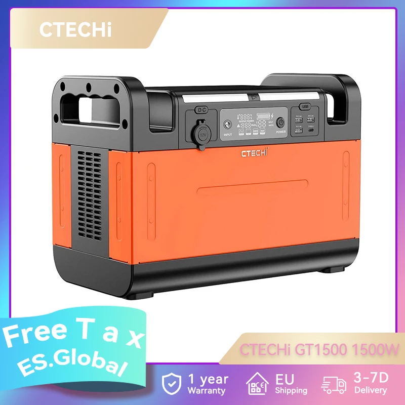 CTECHi-GT1500-1500W-Portable-Power-Station-1210Wh-22-4V-54Ah-LiFePO4 ...