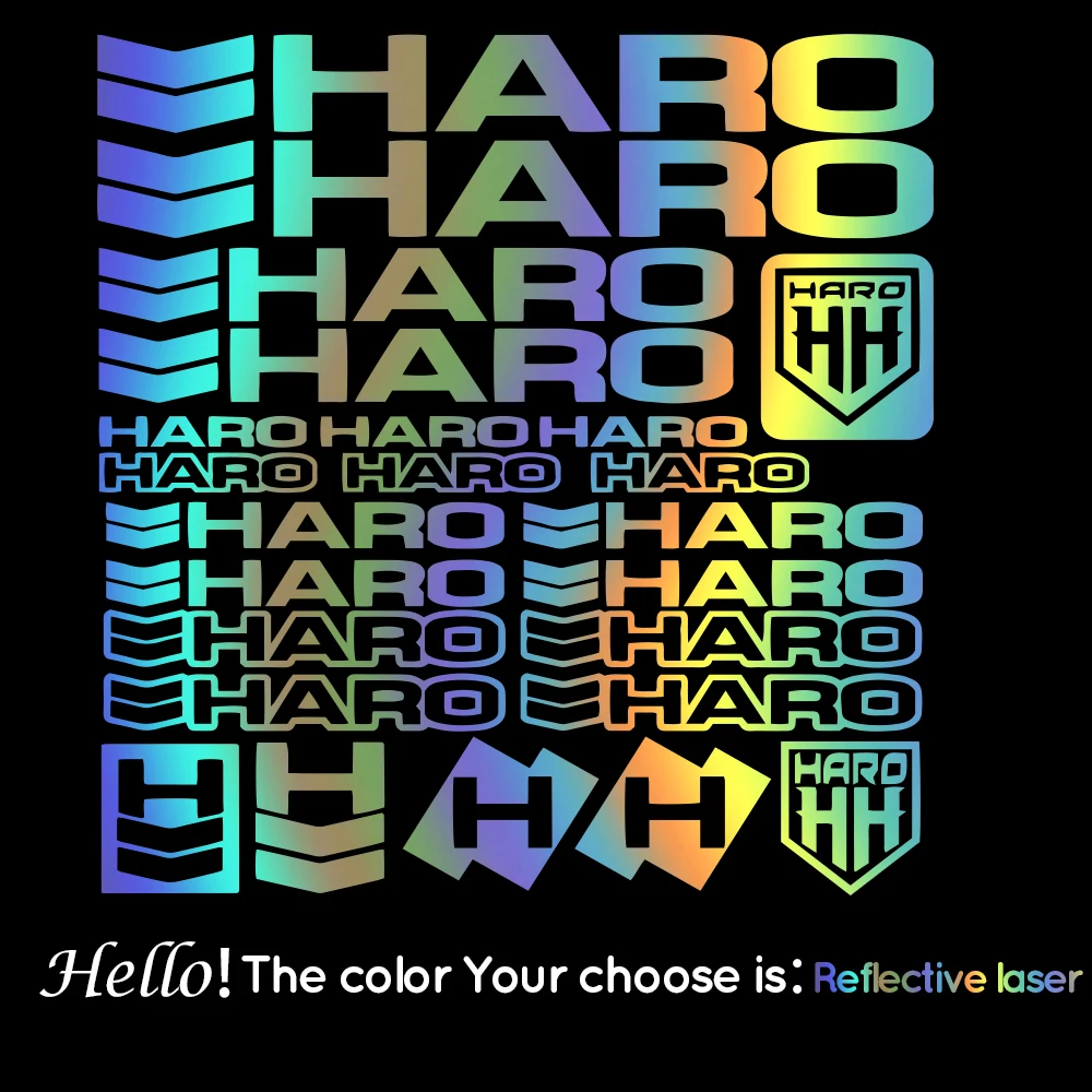 For Haro Vinyl Decals Stickers Sheet Bike Frame Cycle Cycling Bicycle ...