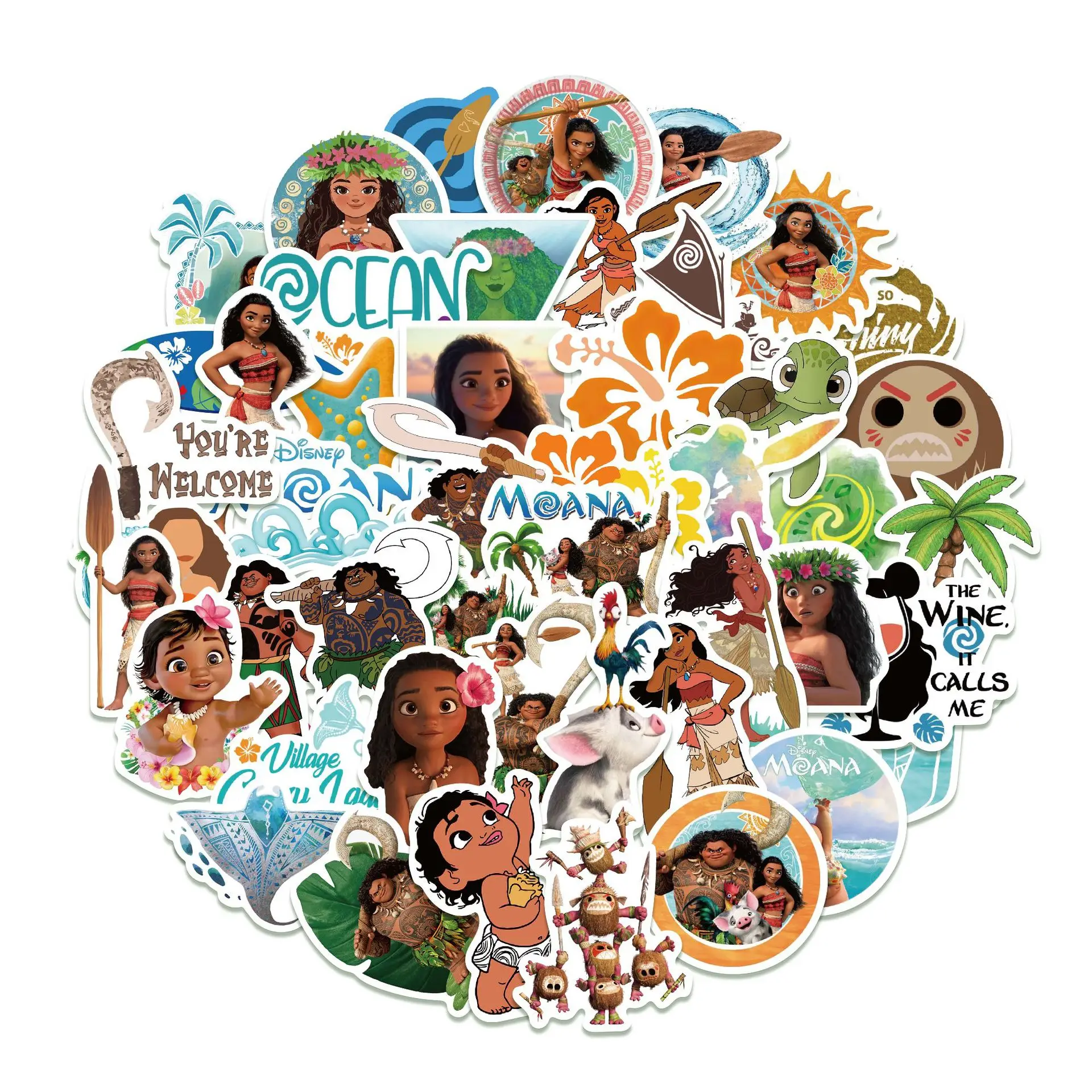 50-100pcs-Disney-Moana-Stickers-Party-Favor-Moana-Gift-Bag-Christmas ...