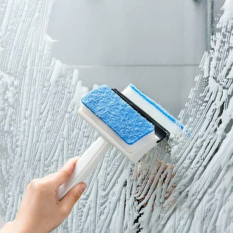 Double-sided Household Glass Shaving Tile Bathroom Cleaning Brush Wipe ...