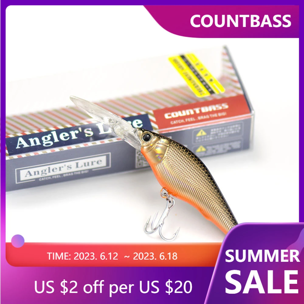 Counter Bass Shad Crank60 Mm 7g Appâts Durs Leurres De Pêche Flottants ...