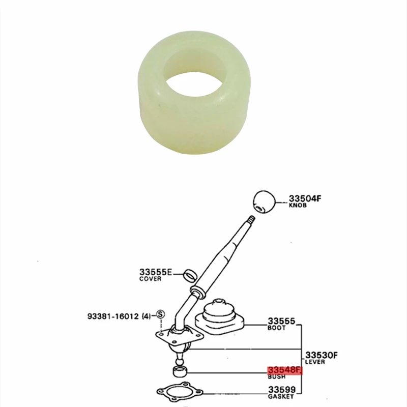 M-T-Gearshift-Lever-Bushing-Gear-Stick-Bottom-Cup-Rubber-Pad-Sleeve-For ...