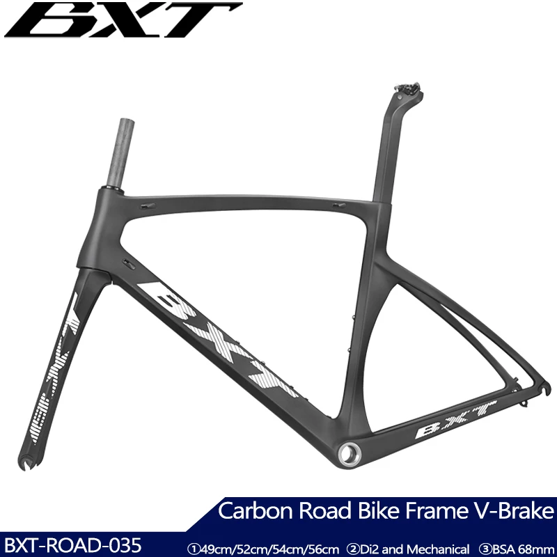 Bxt New Carbon Bike Frame Ultralight Carbon Road Frame 700c X 25c Full ...