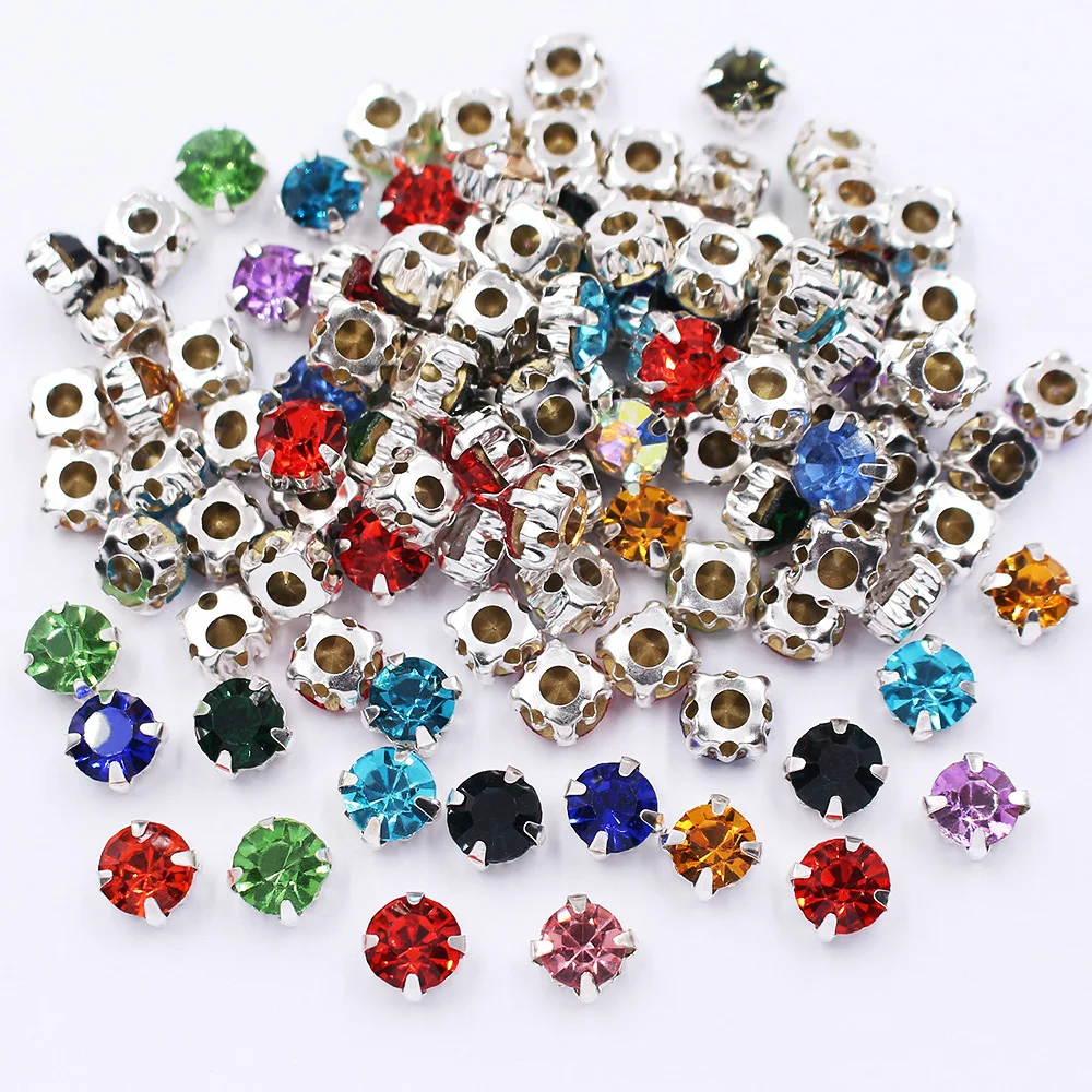 3mm-8mm-Claw-Rhinestones-Trim-Mix-Color-Shiny-Crystals-Stones-Strass ...