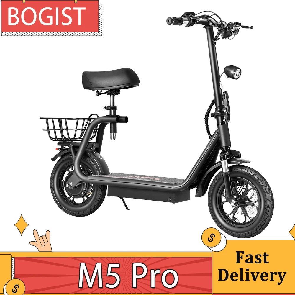 BOGIST-M5-Pro-Folding-Electric-Scooter-12-Inch-Pneumatic-Tire-500W ...
