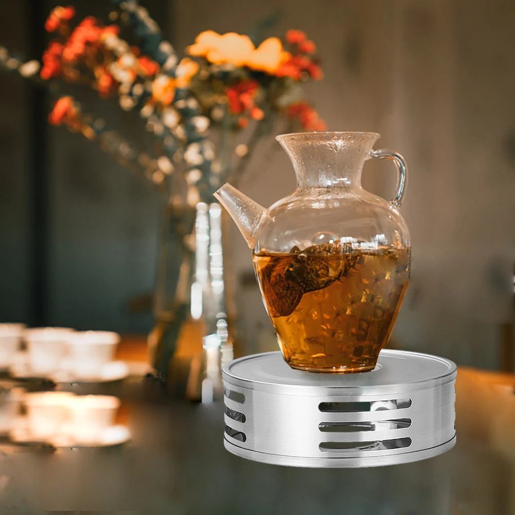 Teapot-Warmer-Stainless-Steel-Tea-Warmer-with-Candle-Heater-for-Heating ...
