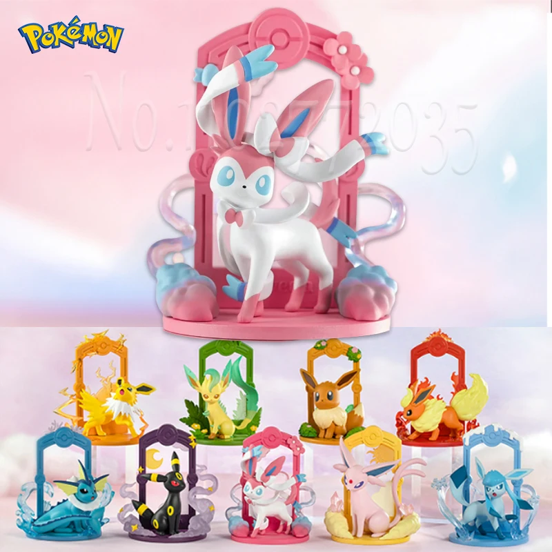 Pokemon Go Eevee Action Figurines Sylveon Umbreon Espeon Glacia Leafeon ...