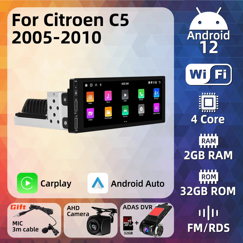 1din-Android-Car-Multimedia-for-Citroen-C5-2005-2010-1-Din-Radio-Stereo ...