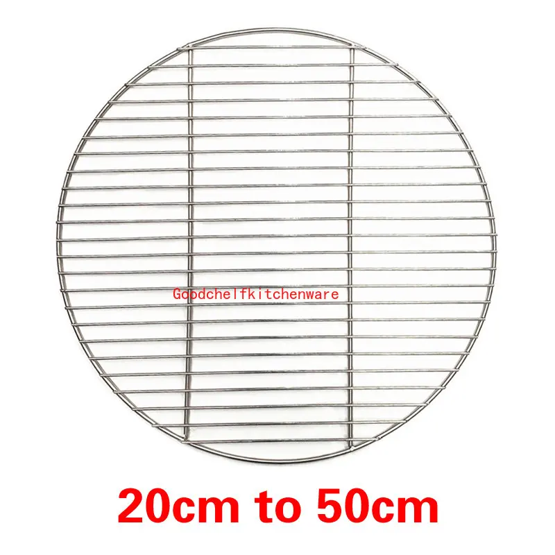 304-Stainless-Steel-round-BBQ-Grill-Mesh-Home-Roast-Nets-Bacon-Grill ...