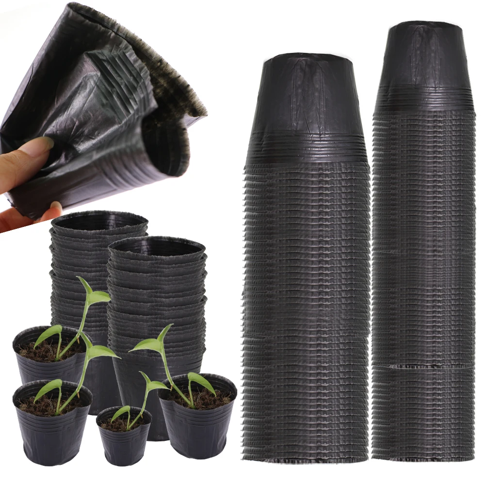 Greenhouse Plastic Seeds Germinate Seedlings Pot Breathable Nursery ...