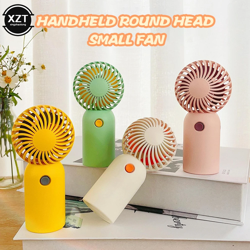 Cartoon-Spherical-Fan-Mini-Portable-Handheld-Fan-USB-Charging-Desktop ...