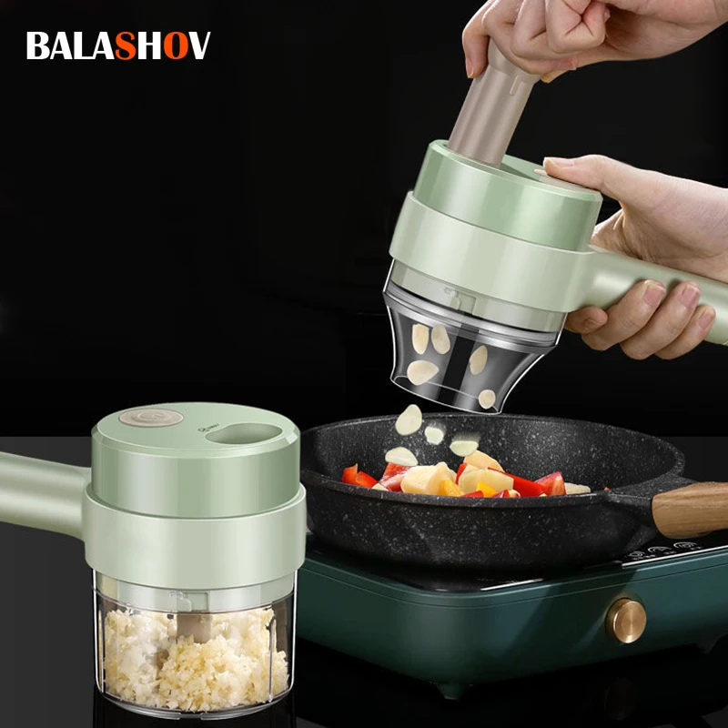 4In1-Electric-Vegetable-Chopper-Wireless-multifunctional-Garlic-Masher ...