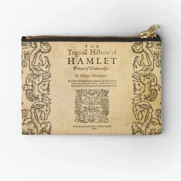 Shakespeare Hamlet 1603 Zipper Pouches Pocket Women Packaging Panties ...
