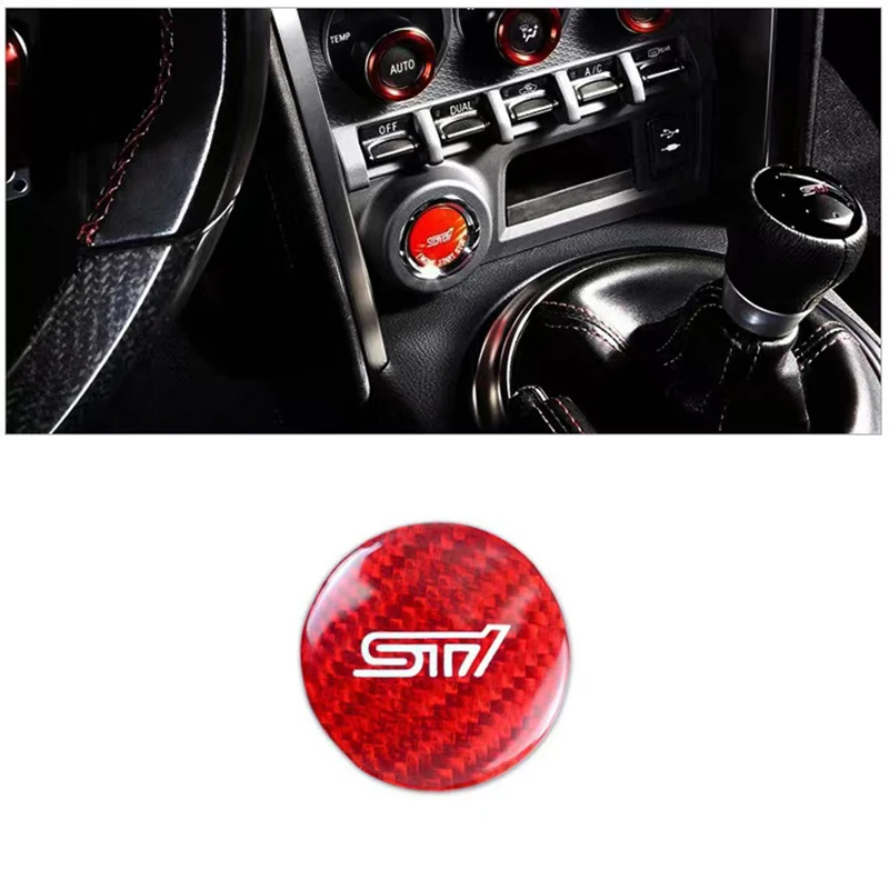 Carbon-Fiber-Start-Stop-Push-Button-Engine-Ignition-Switch-Protective ...