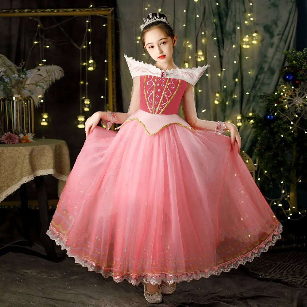 Disney Sleeping Beauty Princess New Sleeveless Girls Dress Purim ...