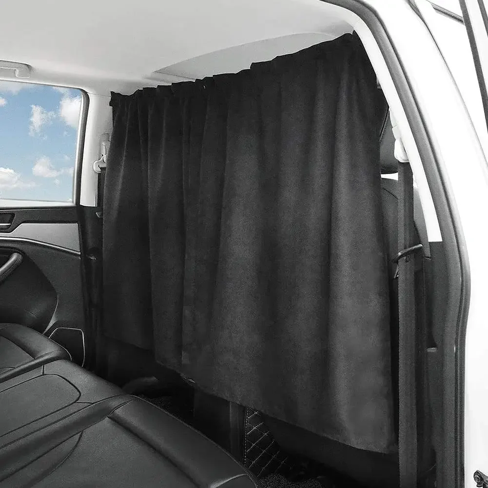2pcs Set Car Isolation Curtain Sealed Taxi And Commercial Vehicle Air