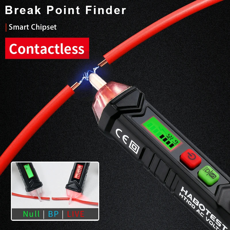 Ac Non-contact Voltage Detector Tester Pen Alarm Voltage Indicator ...