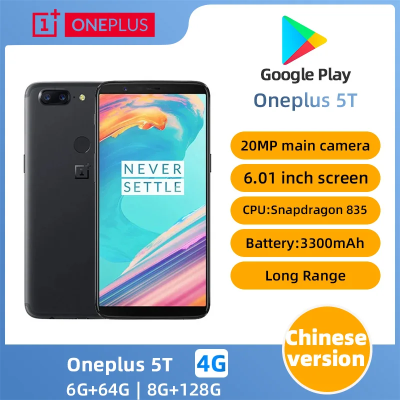 Original-Oneplus-5T-A5010-Mobile-Phone-4G-LTE-6-01-8GB-RAM-128GB-Dual ...