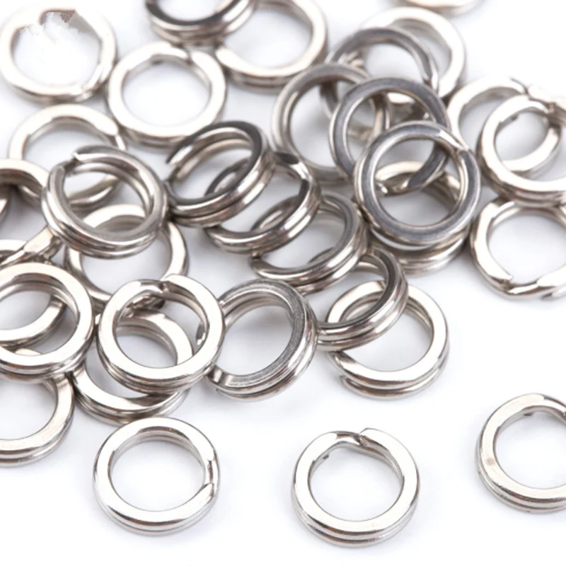 10pcs Fishing Rings Stainless Steel Connecting Ring Fishing Accessories ...