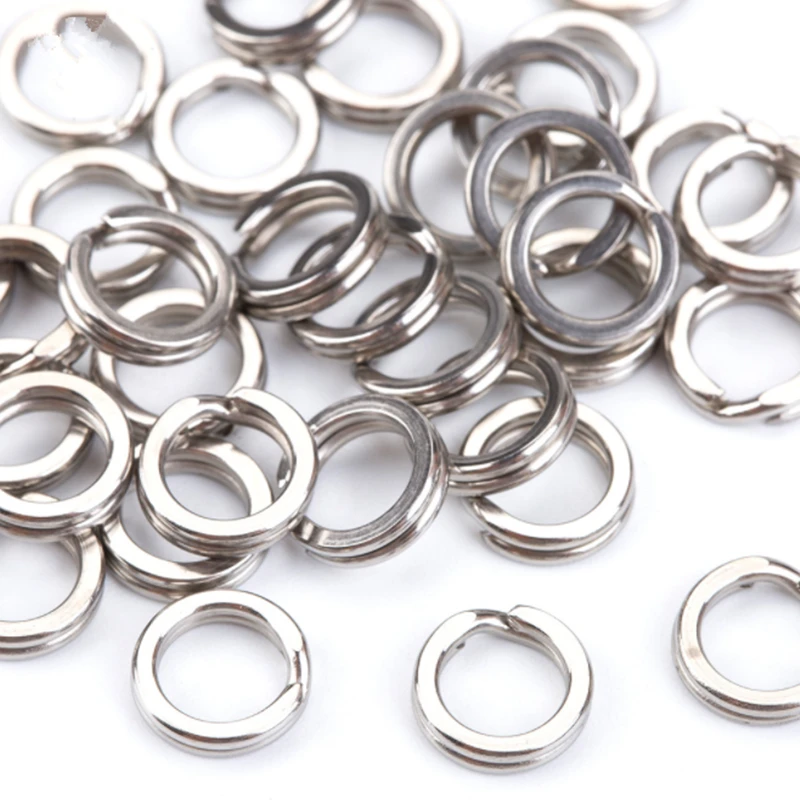 10pcs Fishing Rings Stainless Steel Connecting Ring Fishing Accessories ...