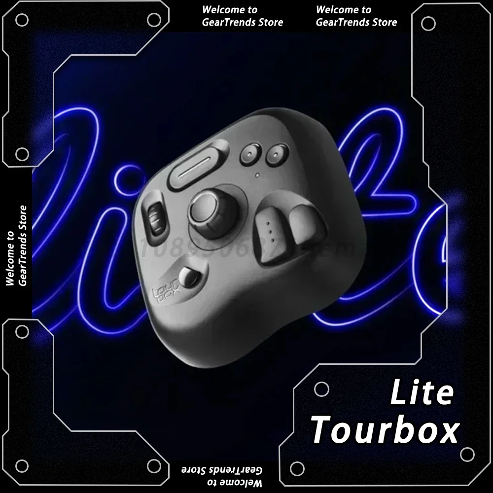 Tourbox-Lite-teclado-de-dise-o-port-til-Mini-teclado-con-cable-mango ...