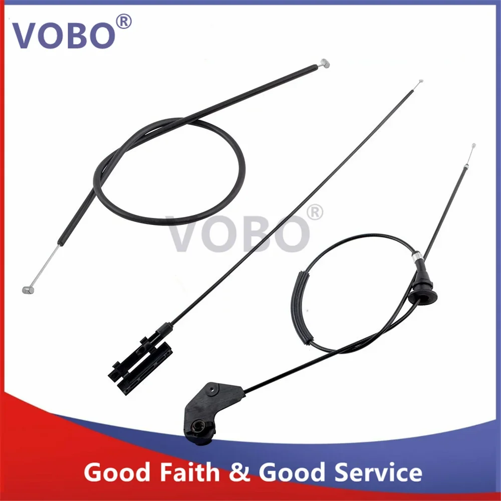 1/3PCS 51238208442 51238208630 51238218859 Engine Hood Release Bowden ...