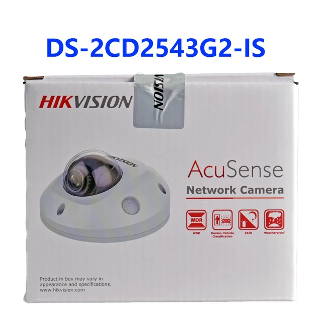 Hikvision Original IP Camera 4MP DS-2CD2543G0-IS DS-2CD2543G2-IS PoE Video Surveillance IR ...