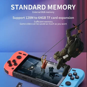 LZAKMR X50 MAX Handheld Game Console for PS1 30000+Retro Games Kids ...