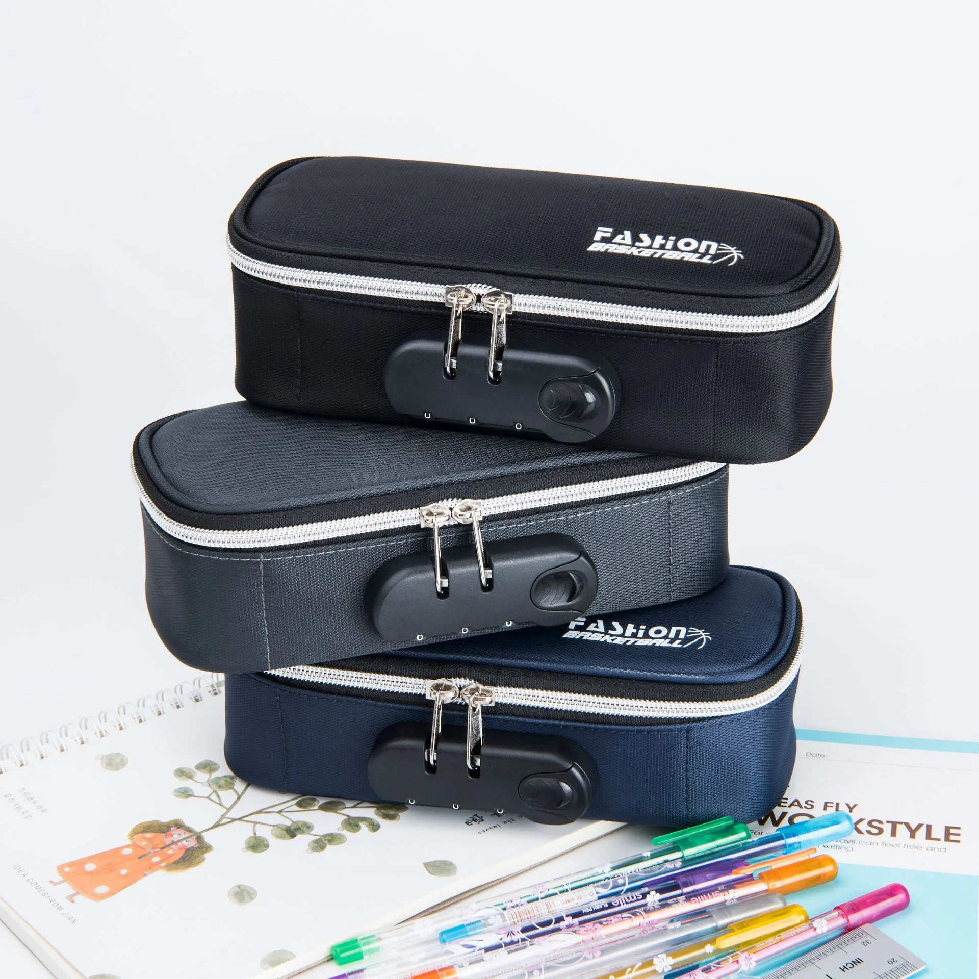 Men-Handheld-Pencil-Case-Password-Lock-Stationery-Capacity-Primary ...