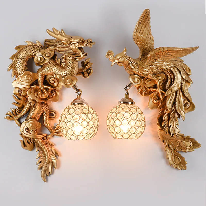 Creative-Dragon-Phoenix-Wall-Light-Luxury-Decoration-Wall-Lamp-Living ...