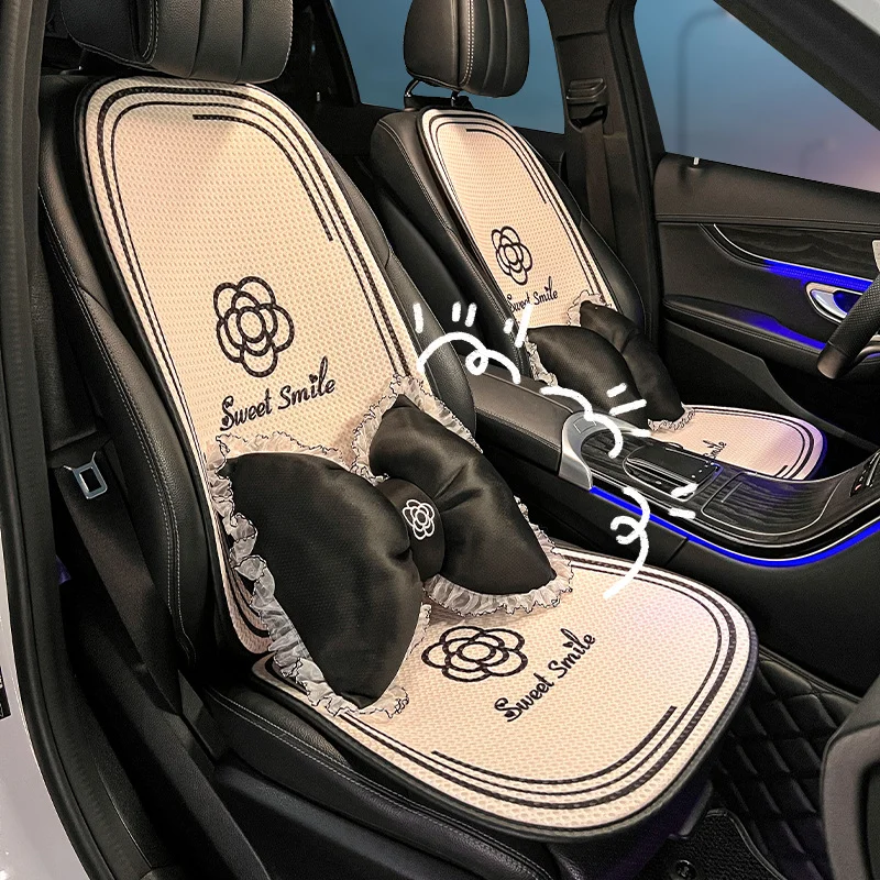 Car-Cushion-Summer-Simple-Ice-Silk-Breathable-Mesh-Camellia-Four ...