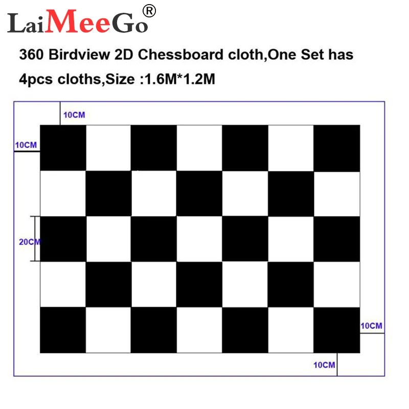 Car Camera Correction Calibration 360 Birdview 2d Chessboard Cloth For ...