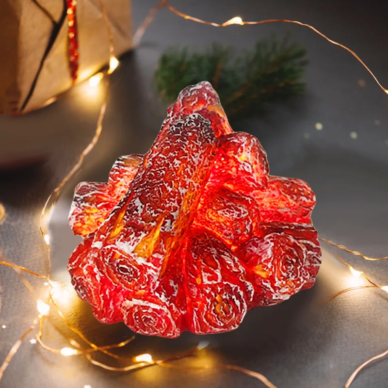 3D Simulation Charcoal Lamp Artificial Fake Decorations Flameless ...