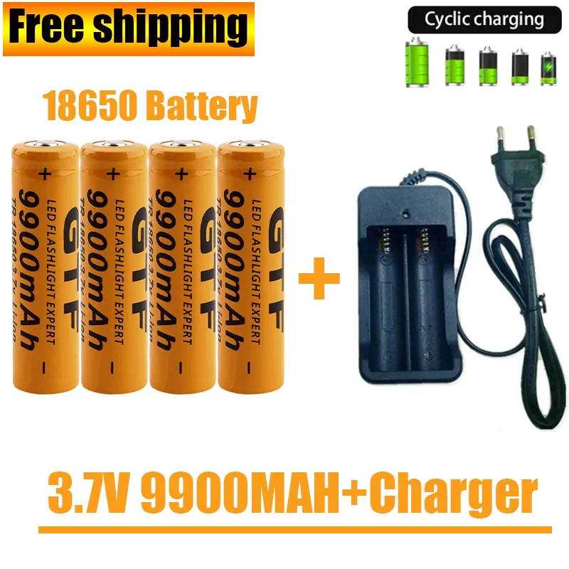 18650-Battery-2023NewBestselling-9900mAh-Charger-3-7V-18650-Li-ion ...