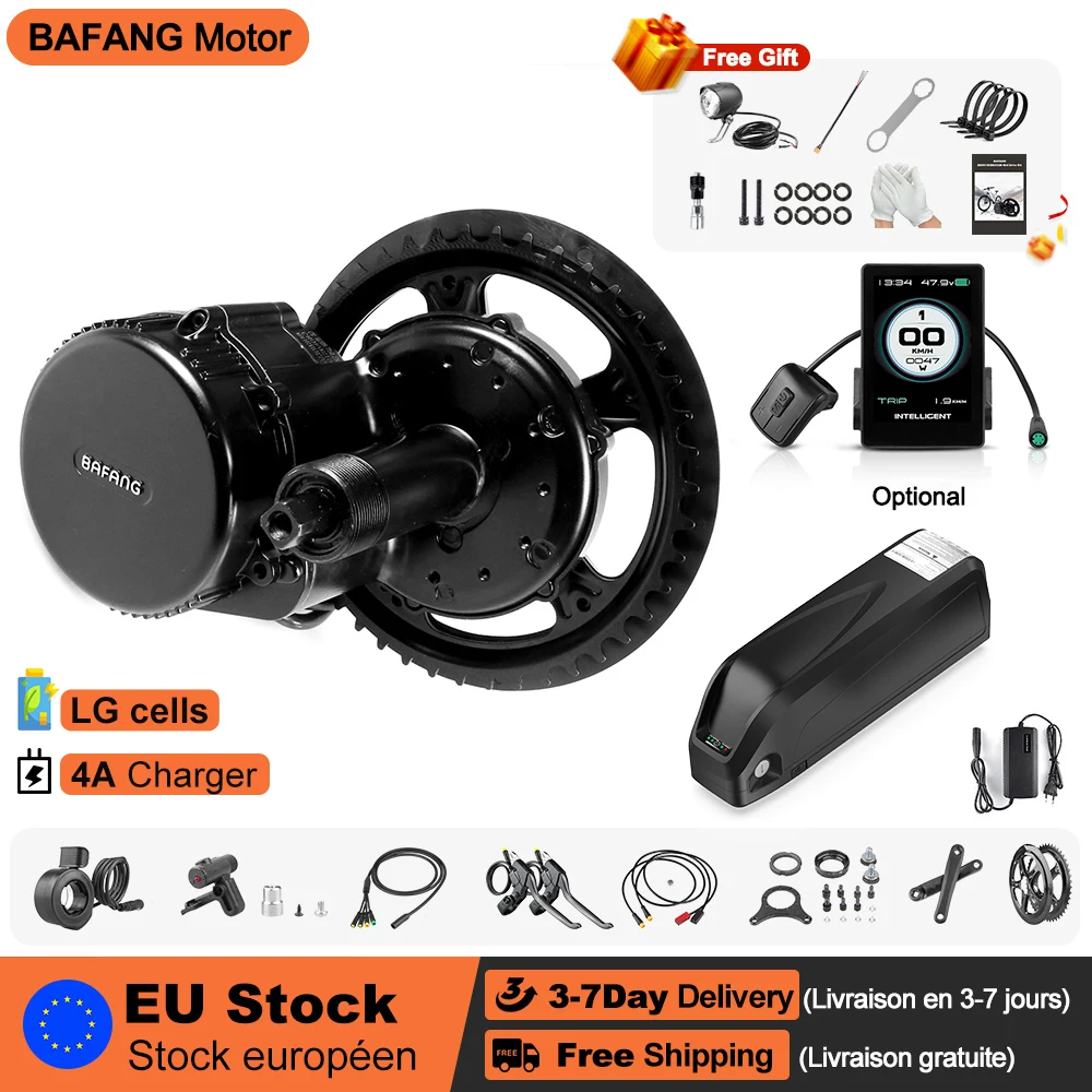 Bafang Kit de Motorisation pour Vélo Électrique, Moteur de Pédalier ...
