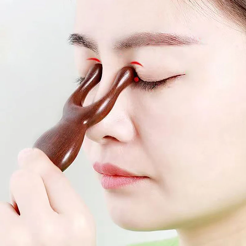 Golden-Sandalwood-Frog-Nose-Scraping-Massager-For-Eyes-Face-Nose-Bridge ...