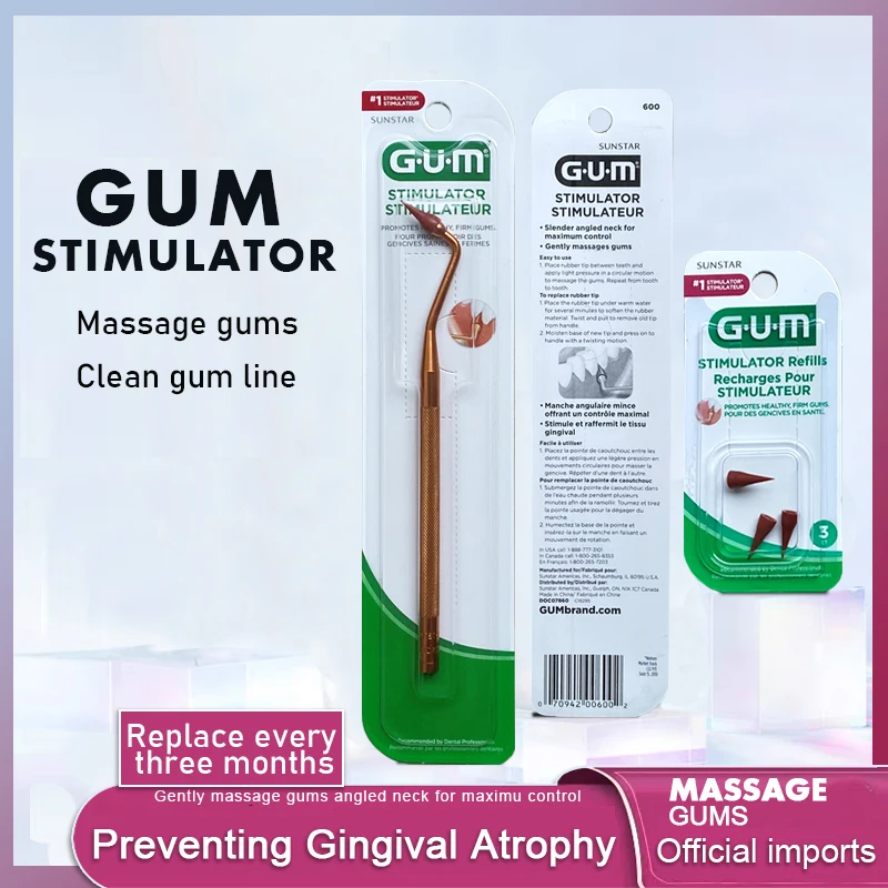 GUM Gingival stimulator，Gingival recession repair massager/stimulator ...