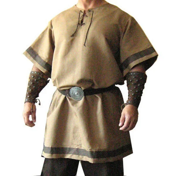 Medieval Knight Costume Men Medieval Pirate Tunic - Renaissance LARP ...