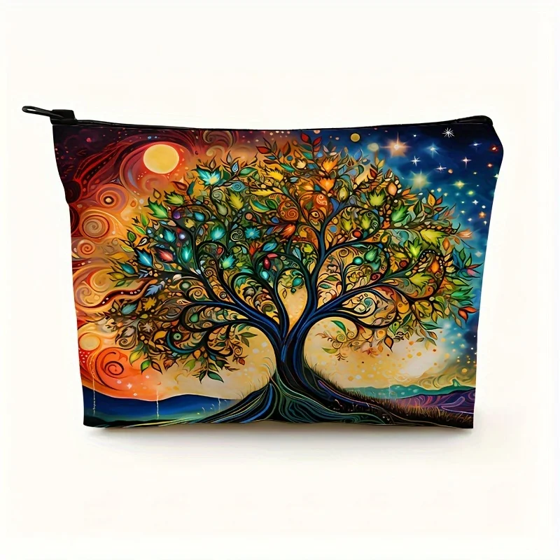 A Tree of Life Makeup Bag - Cute multifunctional zipper pouch for women ...