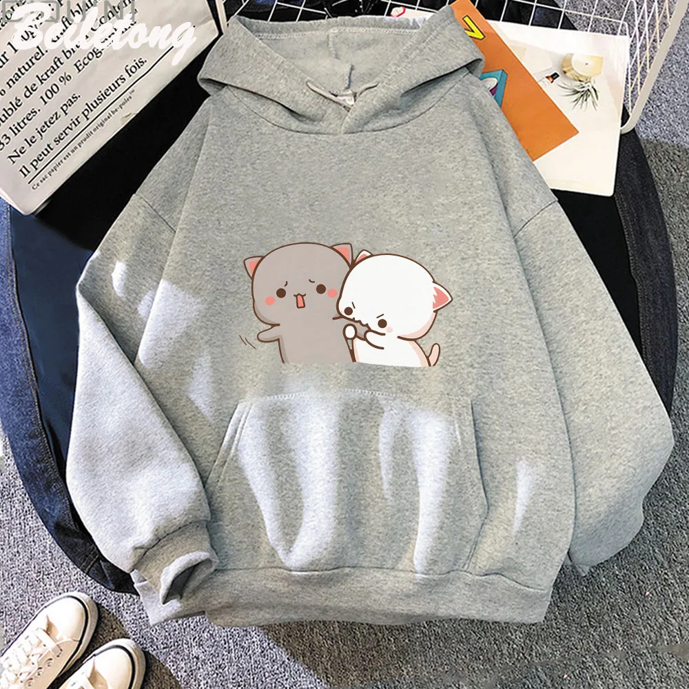 Peach-And-Goma-Hoodie-Long-Sleeve-Sweatshirt-Peach-Cat-Mochi-Cute ...