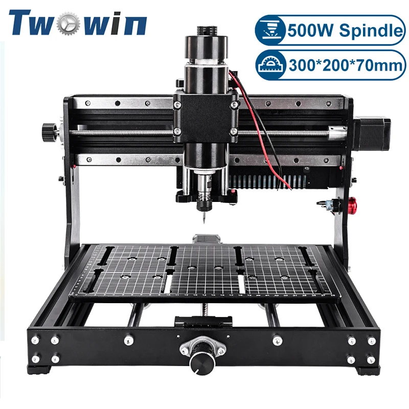 TWOWIN 500W CNC Stecher Maschine 3020 Plus Fräsen Laser Gravur ...