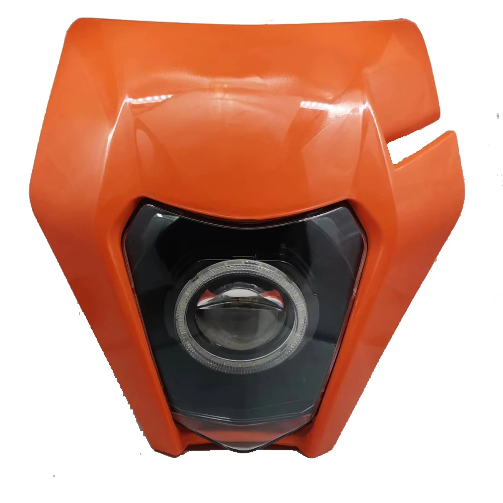 Motorcycle Headlamp Angel Eyes LED Headlights For KTM EXC EXCF SXF SX ...