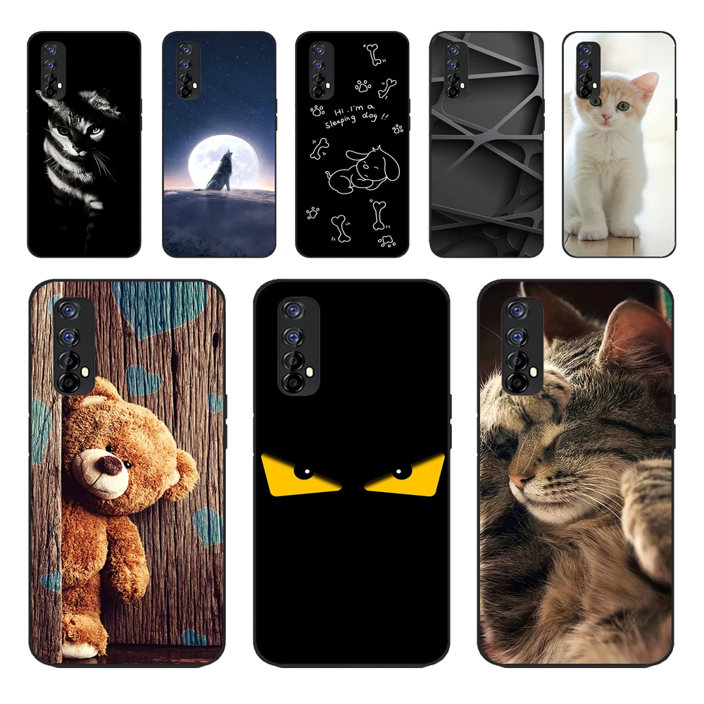 For Realme 7 Case For OPPO Realme 7 Pro Cover Shockproof Soft Silicon ...