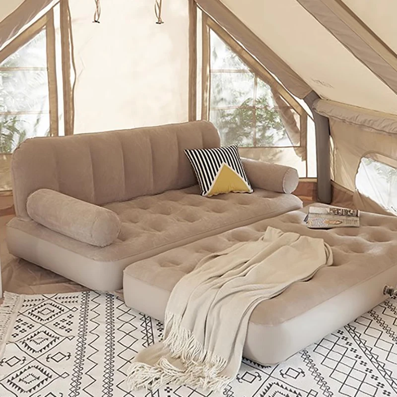 Sof-cama-inflable-comprimido-para-exteriores-sill-n-De-playa-sillas ...