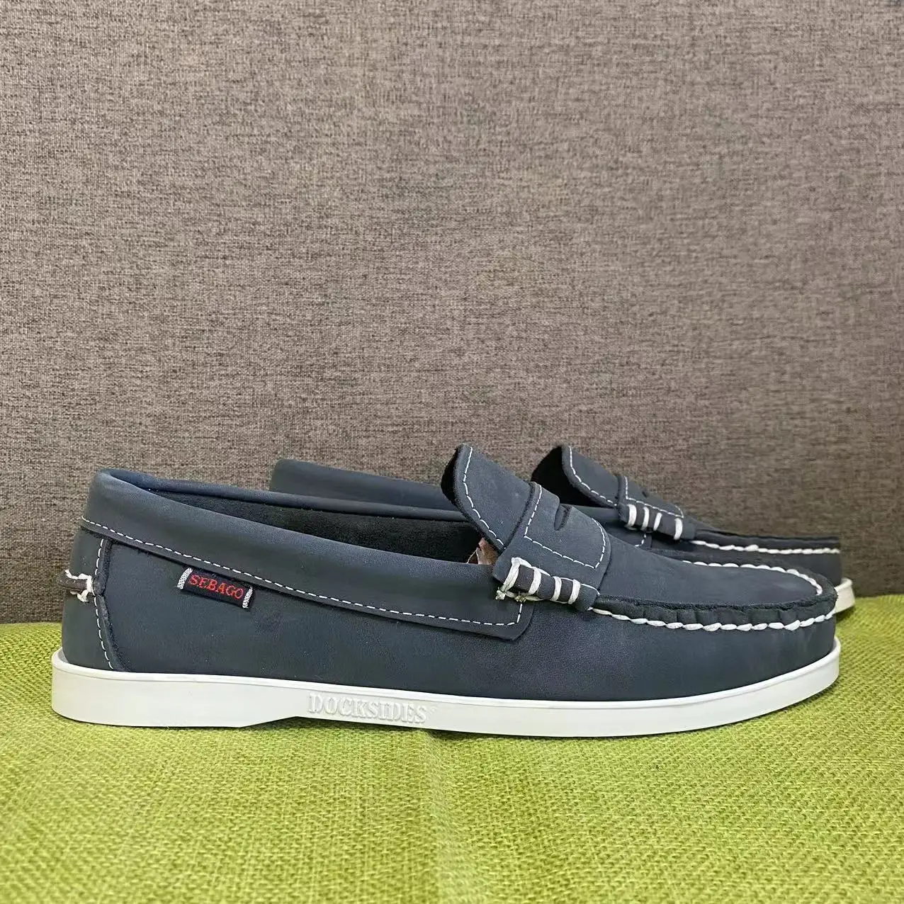 Sebago-Men-Homme-Authentic-Docksides-Shoes-Premium-Suede-Leather-Moc ...