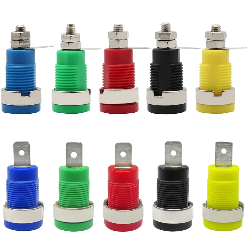 Banana Plug Isolador de Segurança Soquete Jack Painel Montagem Conector ...