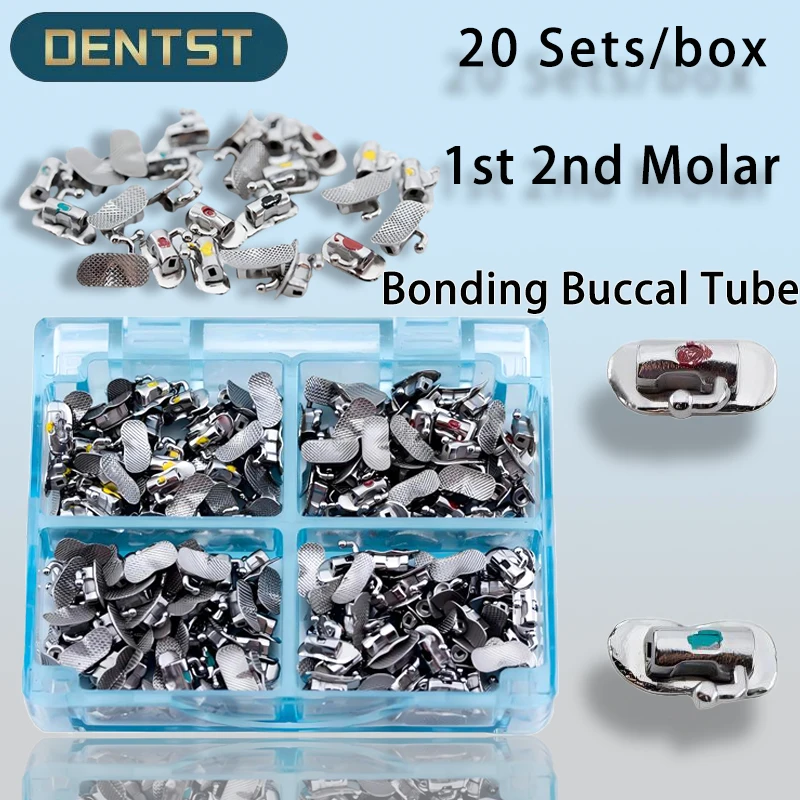 20-Sets-box-Dental-Orthodontics1st-2nd-Molar-Bonding-Buccal-Tube-Bondable-Non-Convertible-Single ...