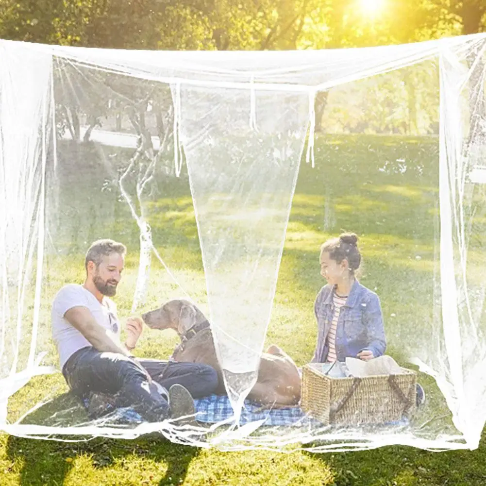 4PCS-Outdoor-Large-White-Camping-Mosquito-Net-Travel-Portable-Mosquito ...